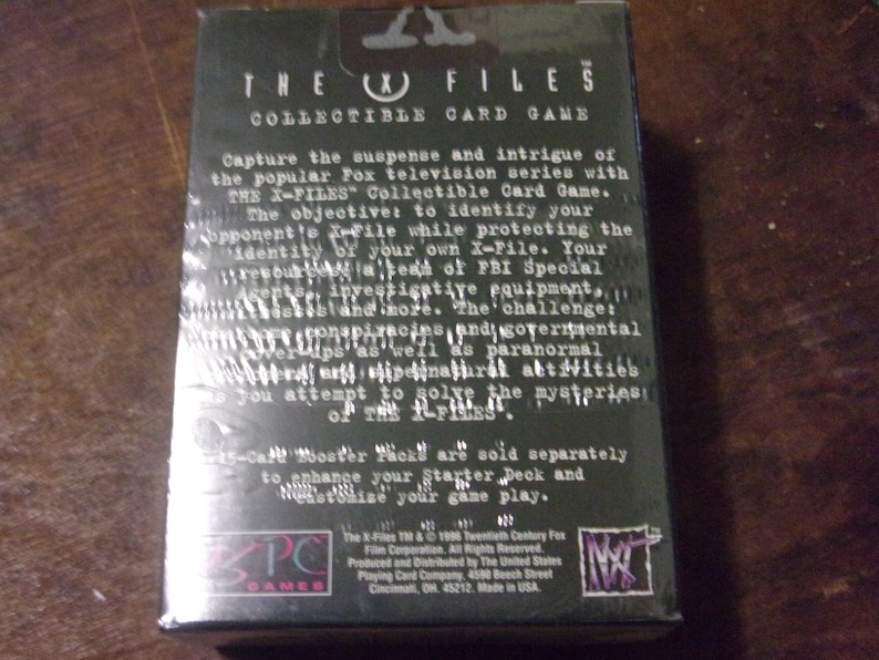 1996 The X Files Card Game | Etsy