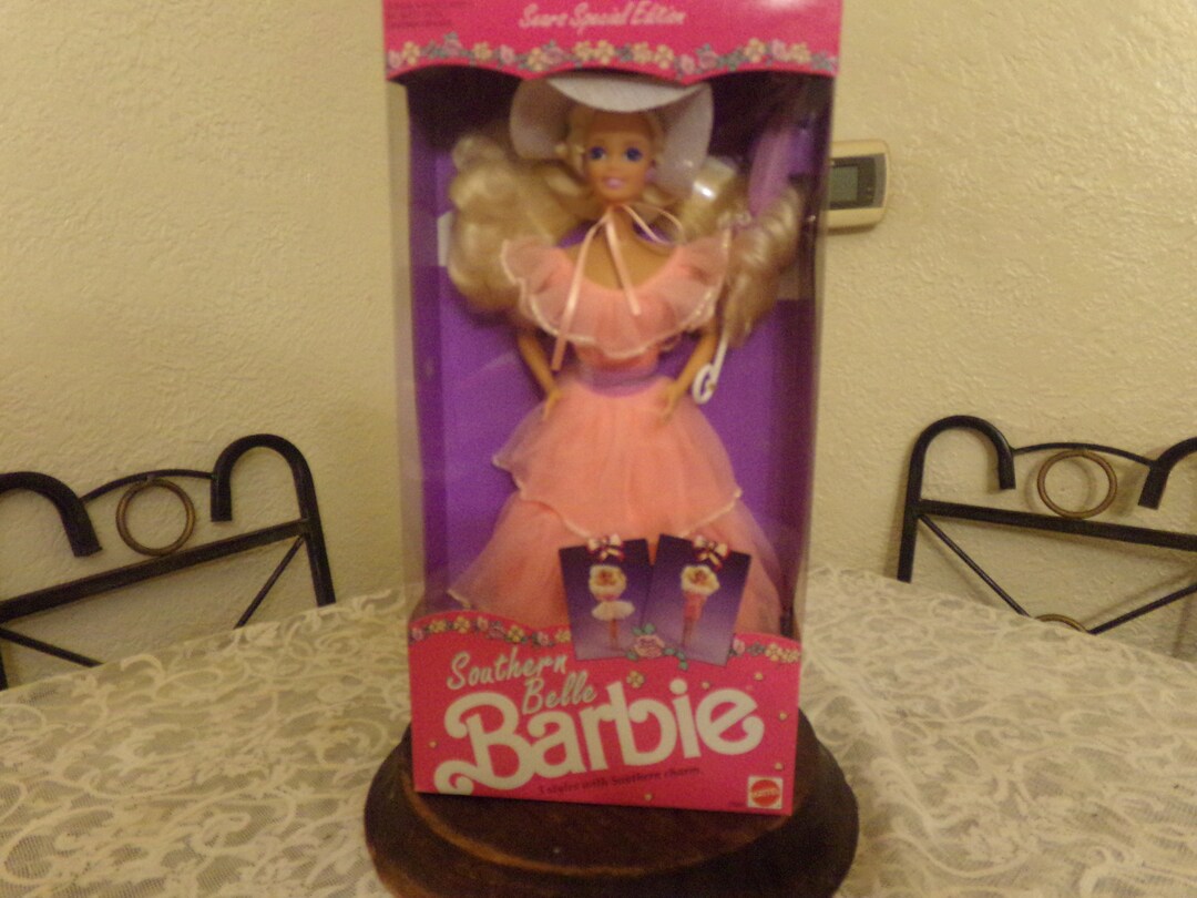 Vintage 1991 Mattel Southern Belle Barbie Doll MIB - Etsy