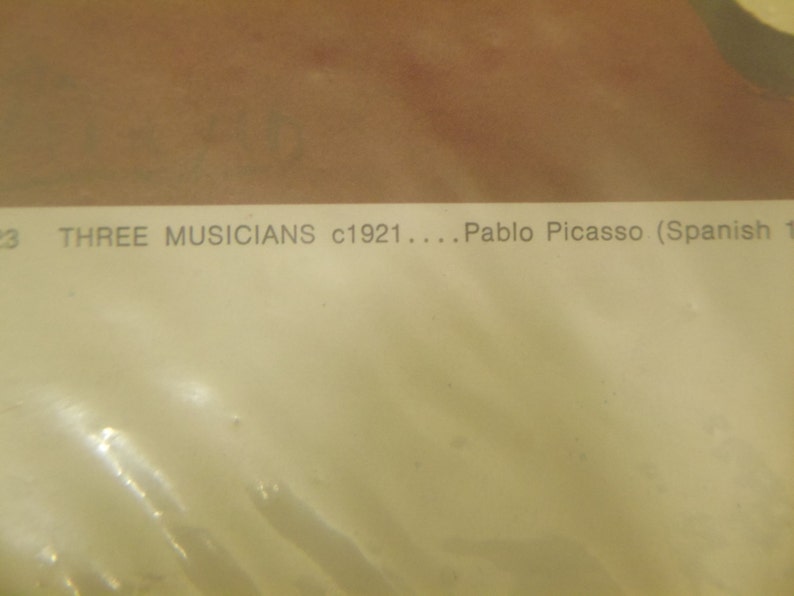 Three Musicians C.1921 Art Poster Print by Pablo Picasso | Etsy