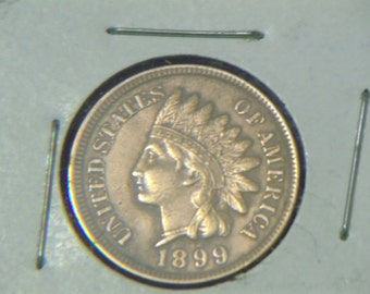 1899 Indian Head Penny - Etsy