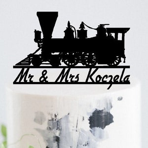 Train Personalized Wedding Cake Topper & Keepsake perfect for the Train ...