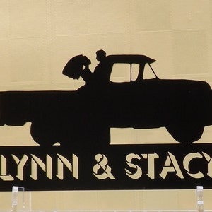 Personalized Cake Topper & Keepsake 1958 Chevrolet Pickup Truck Outline ...