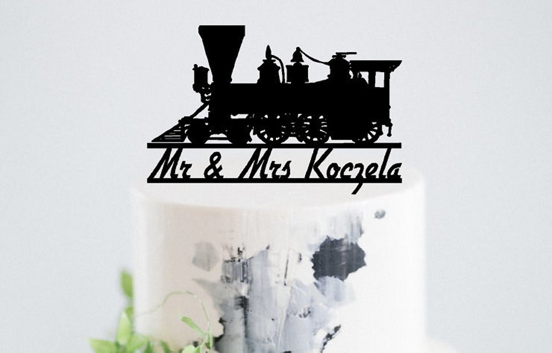 Train Personalized Wedding Cake Topper & Keepsake perfect for the Train ...