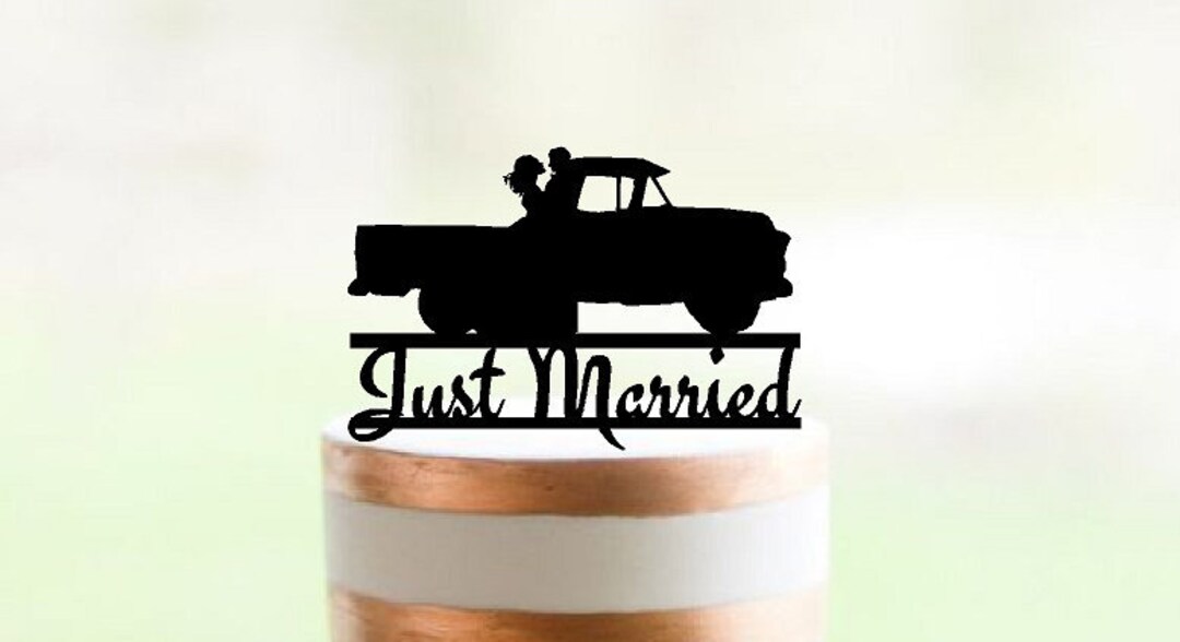 Personalized Cake Topper & Keepsake 1958 Chevrolet Pickup Truck Outline ...