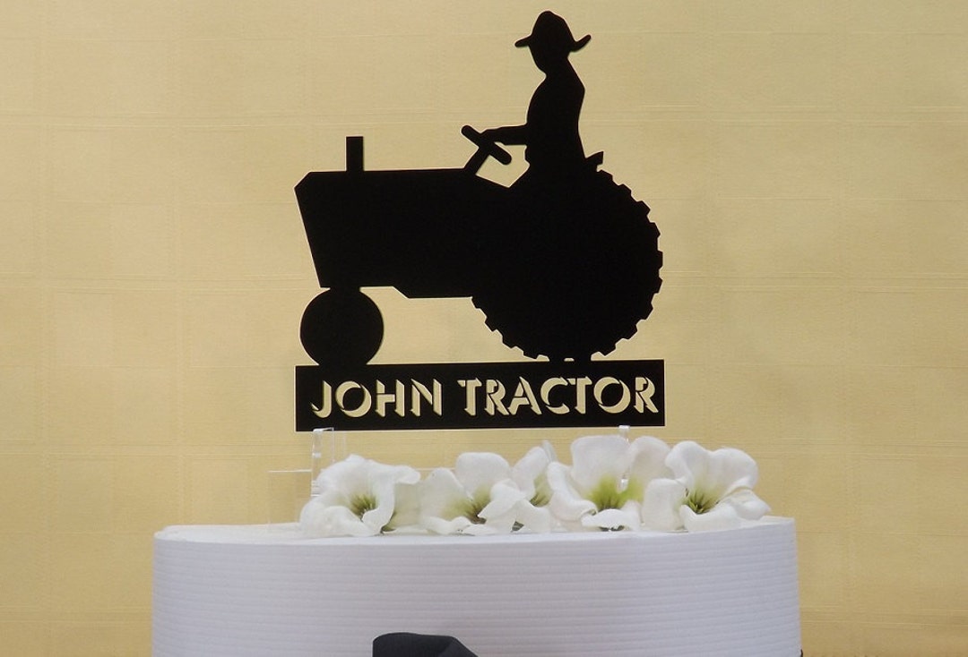 Personalized Cake Topper & Keepsake perfect for the Farmers or Tractor ...