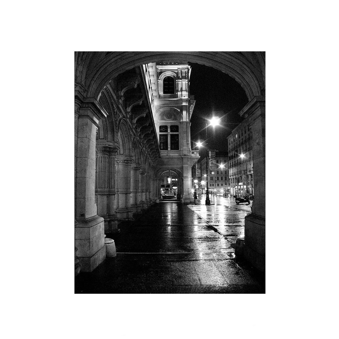 Vienna City Print, City Wall Art Prints, City Night, Black and White ...
