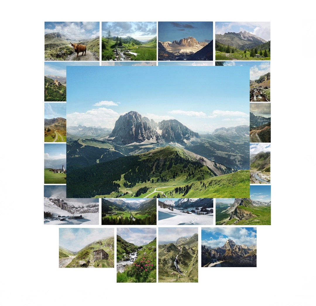 Alpine Postcards, Postcard Set, Alpine, Austria Alps, Art, Mountain ...