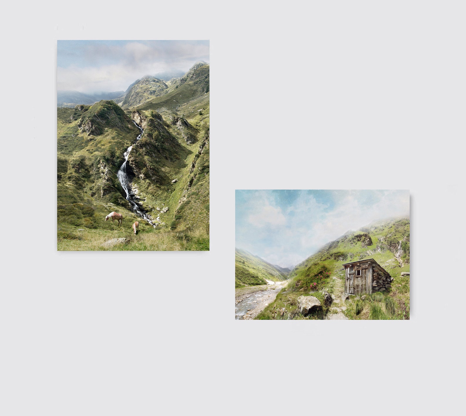 Alpine Postcards, Postcard Set, Alpine, Austria Alps, Art, Mountain ...