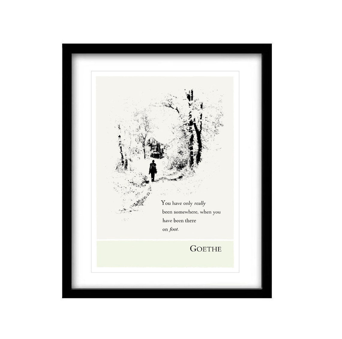 Goethe Print, Literary Art Print, Literature Poster, Gift for Her ...