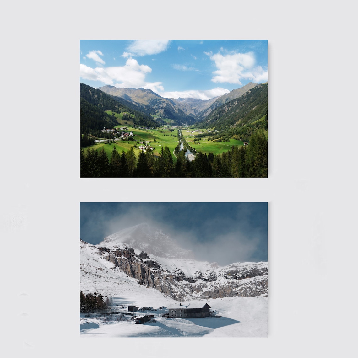 Alpine Postcards, Postcard Set, Alpine, Austria Alps, Art, Mountain ...