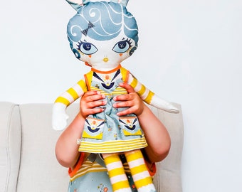 Rag Doll Sewing Kit-diy Soft Toy-doll Pattern-make Your Own Textile ...