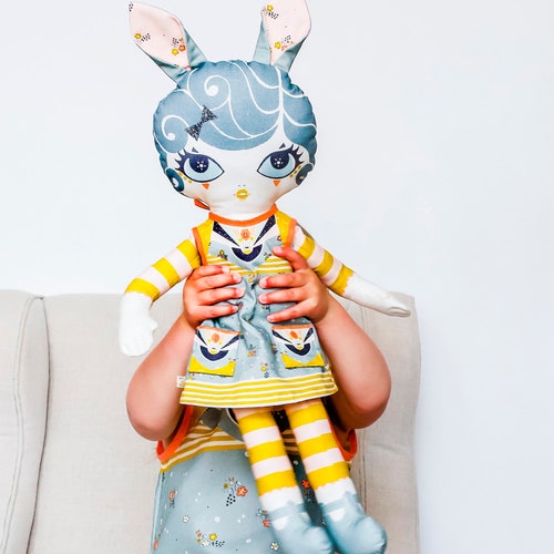 Diy Rag Doll Sewing Kit Make Your Own Fabric Doll Doll - Etsy