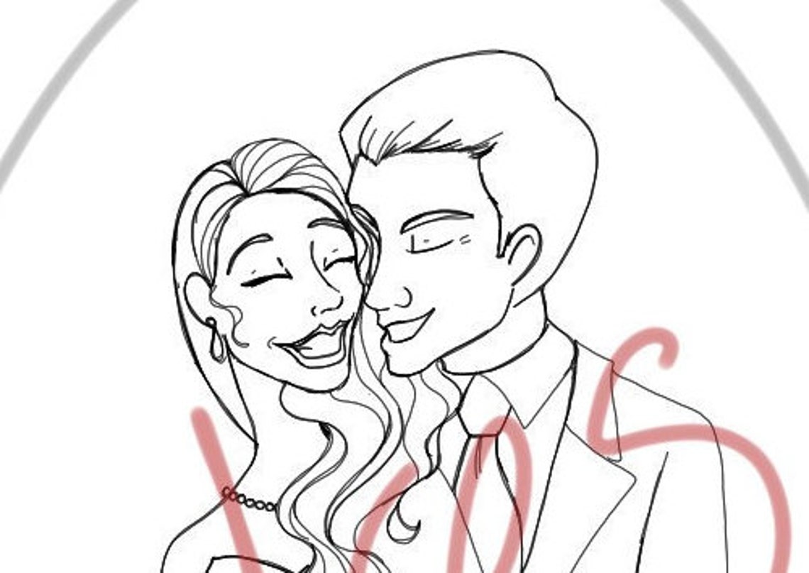 Wedding Coloring Page Reception Guest Activity - Etsy