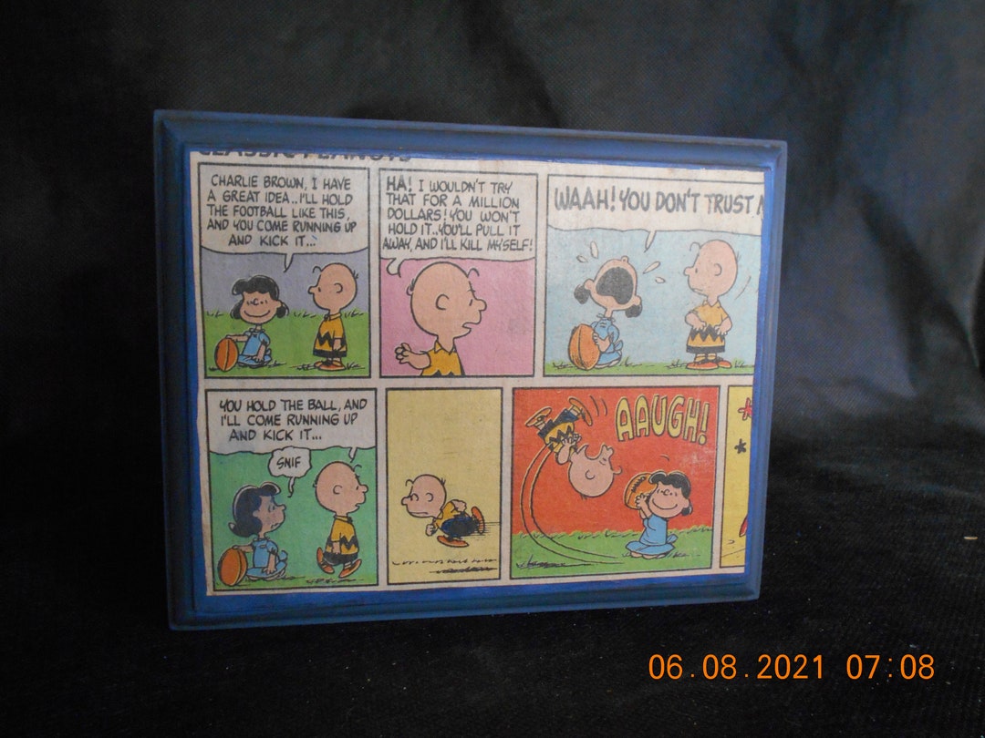 Peanuts Wood Box (upcycled) - Etsy