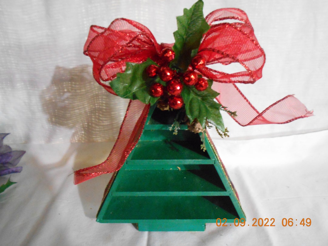 Upcycled Tree Shaped Wood Shadow Box - Etsy