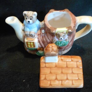Tee Nee Two Little Bears in Boot Teapot - Etsy