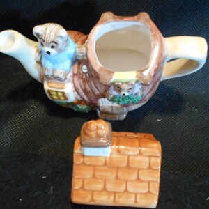 Tee Nee Two Little Bears in Boot Teapot - Etsy