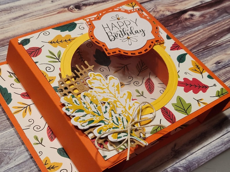 Birthday Fall Pop up Card PDF TUTORIAL - Etsy