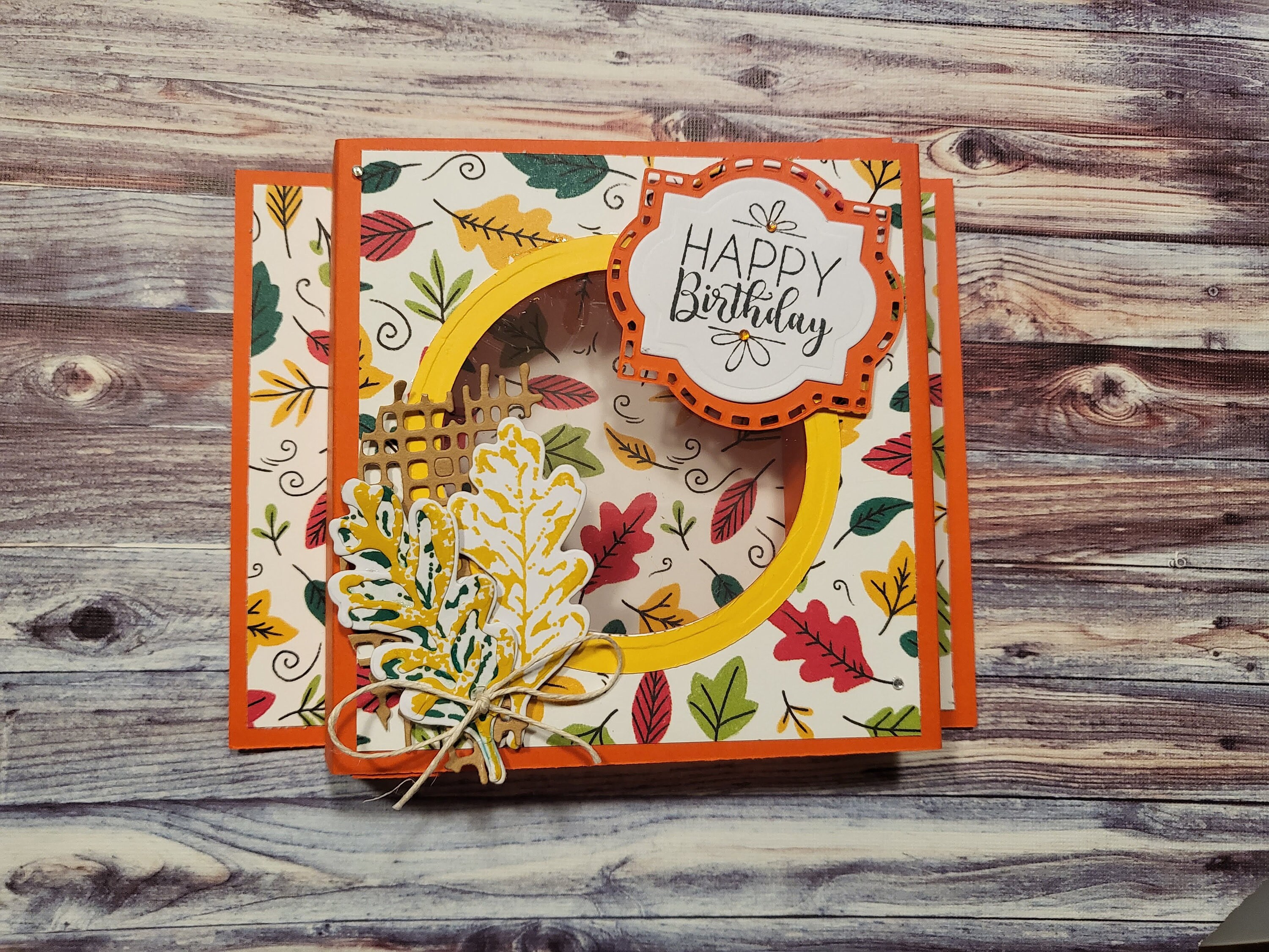 Birthday Fall Pop up Card PDF TUTORIAL - Etsy