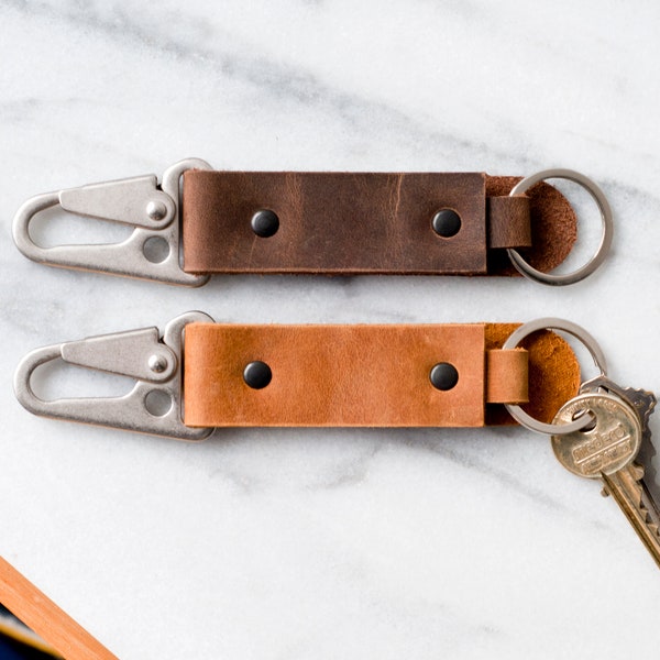 Leather Carabiner - Etsy