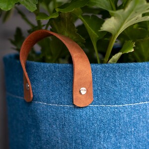 Denim Pot Cover , Wedding Event Decoration Cotton Denim Planter Cover ...