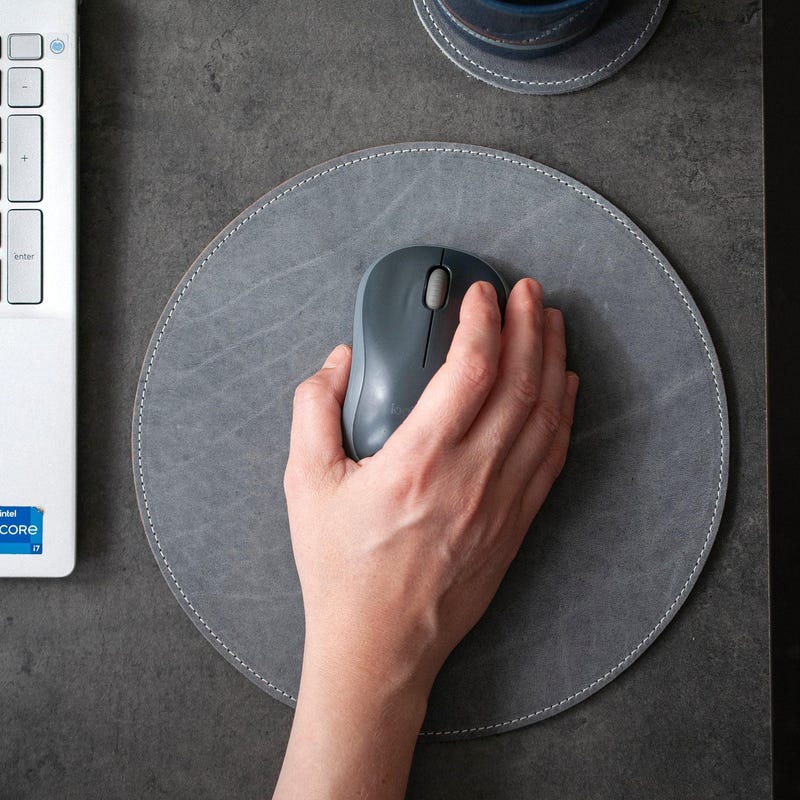 Leather Mouse Pad - Etsy