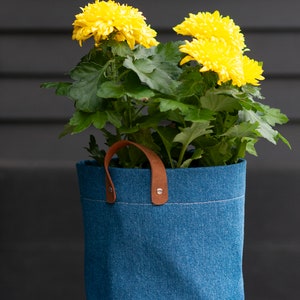 Denim Pot Cover , Wedding Event Decoration Cotton Denim Planter Cover ...