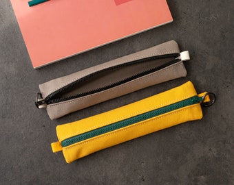 Pencil Case Canvas Slim - Etsy