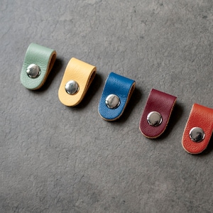 Single Leather Cord Wraps Cable Organizer Headphone Cord Keeper Tie ...