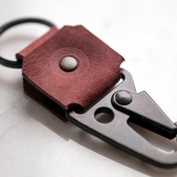 Leather Carabiner - Etsy