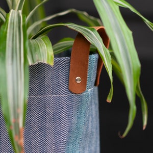 Denim Pot Cover , Wedding Event Decoration Cotton Denim Planter Cover ...