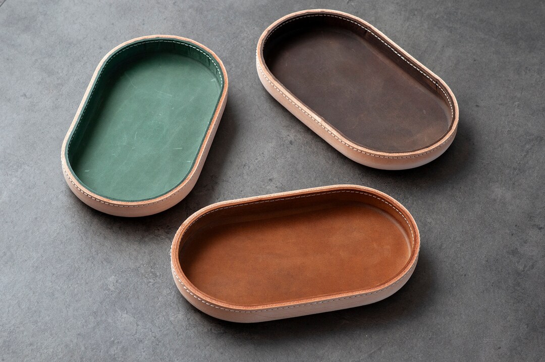 Molded Leather Catchall, Modern Colorful Valet Tray ,leather Jewelry ...