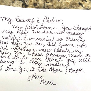 Unique Wedding Dress Label Embroidered With Your Handwritten Note to ...