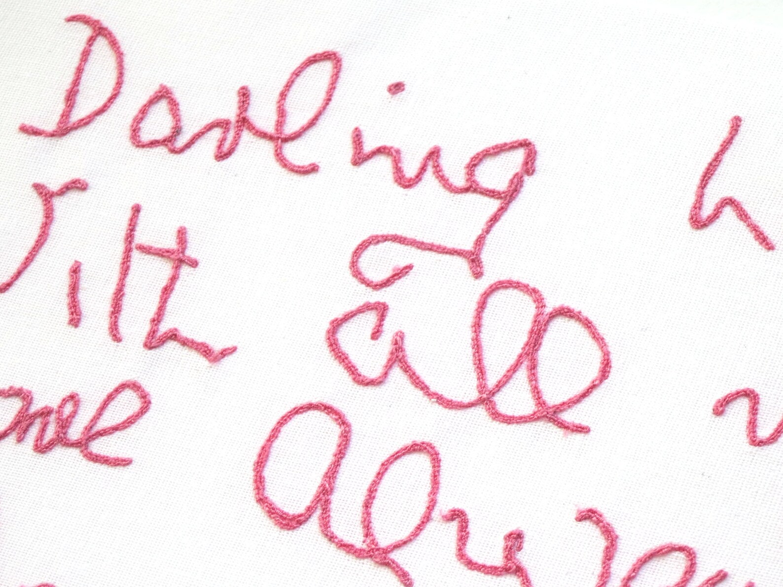 Your Relative's Handwritten Letter Embroidered & Framed. - Etsy UK