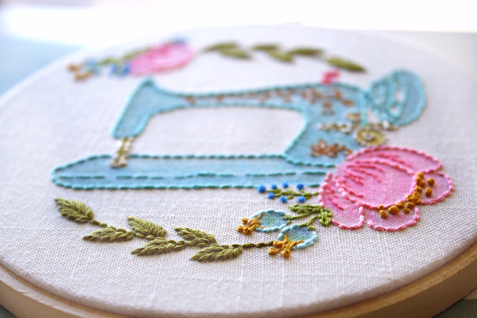Singer Sewing Machine Embroidery Pattern,printable Pattern,hoop Art ...