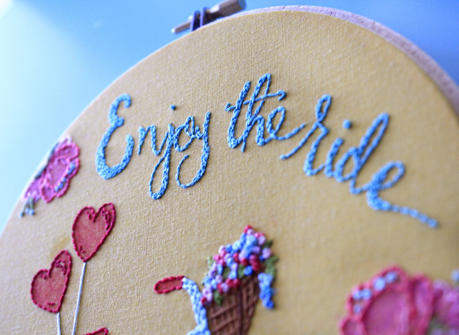 Embroidery Patternenjoy the Ridebike Artinstant Download | Etsy