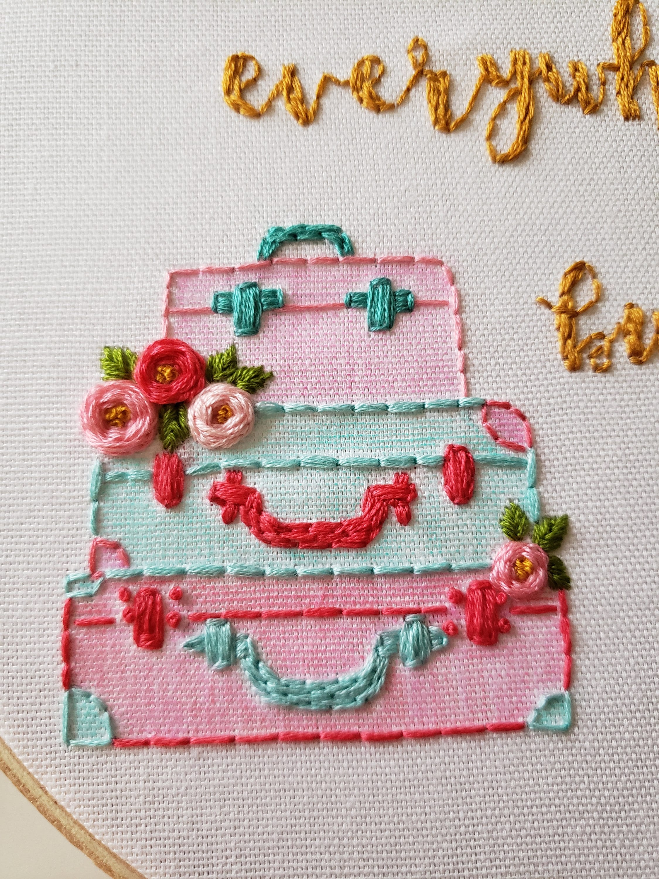 Travel Themed Embroidery Pattern,instant Download Pdf,gift for Traveler ...