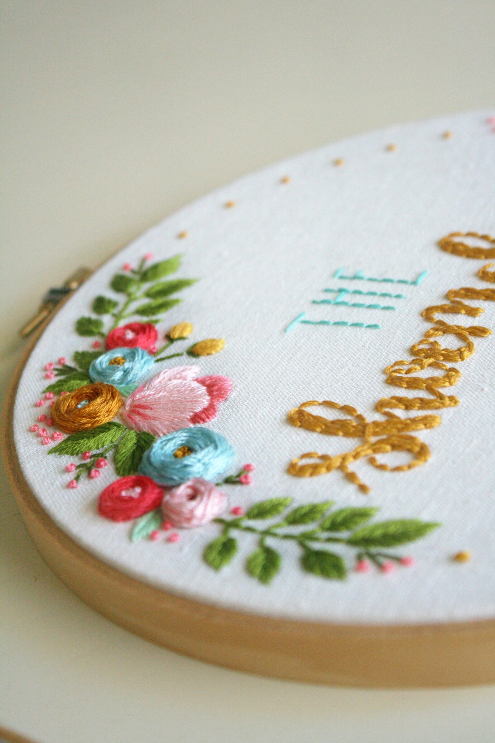 Customized DIGITAL Floral Embroidery Pattern,pdf Pattern Art,wedding ...