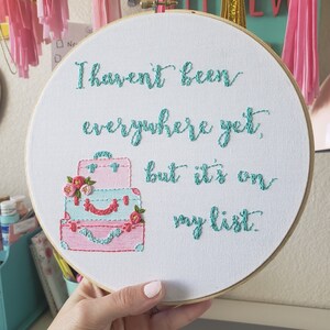 Travel Themed Embroidery Pattern,instant Download Pdf,gift for Traveler ...