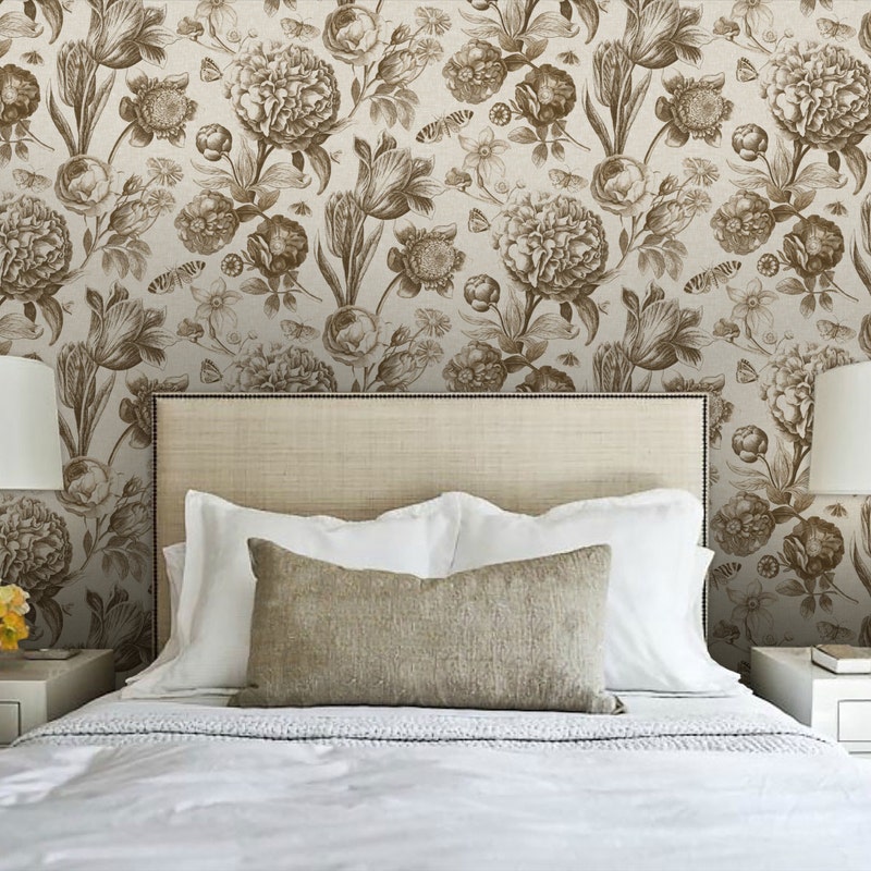 Colonial Wallpaper - Etsy