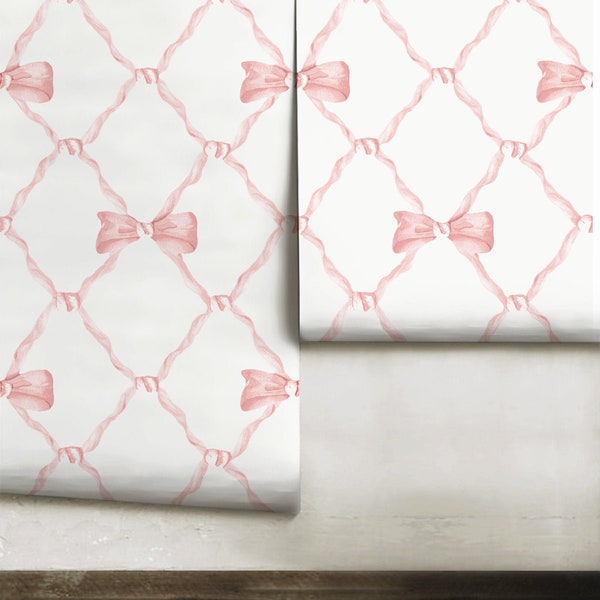 Vintage Bow Wallpaper - Etsy