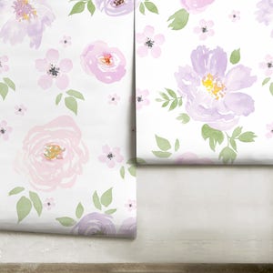 Amara Floral Wallpaper - Etsy