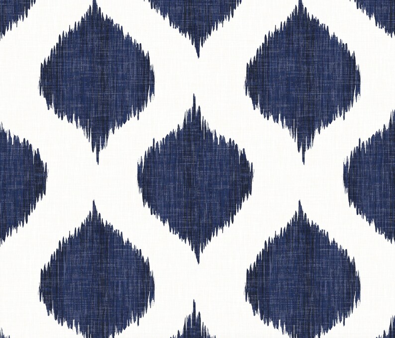 Ikat Dots Repositionable Peel 'n Stick Wallpaper • Vinyl-free • Non ...