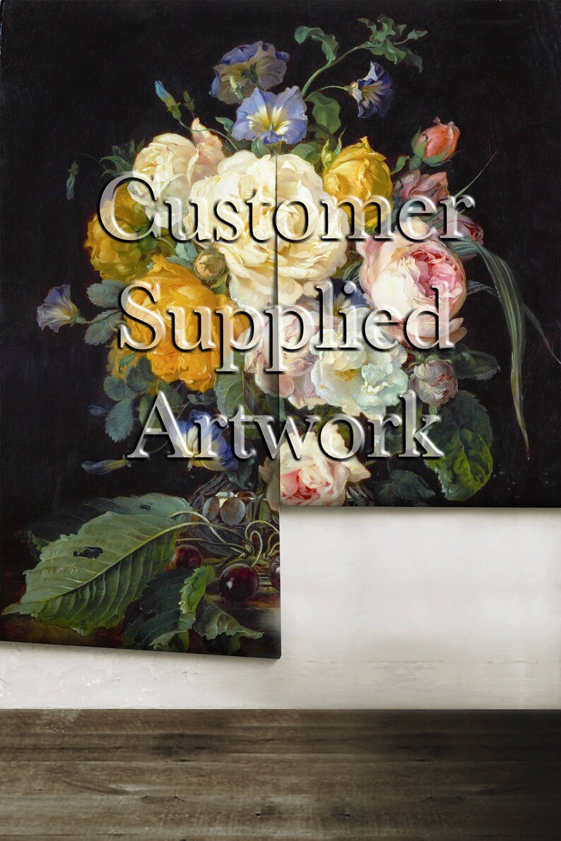 Customer Supplied Artwork Easy to Apply Removable Peel | Etsy