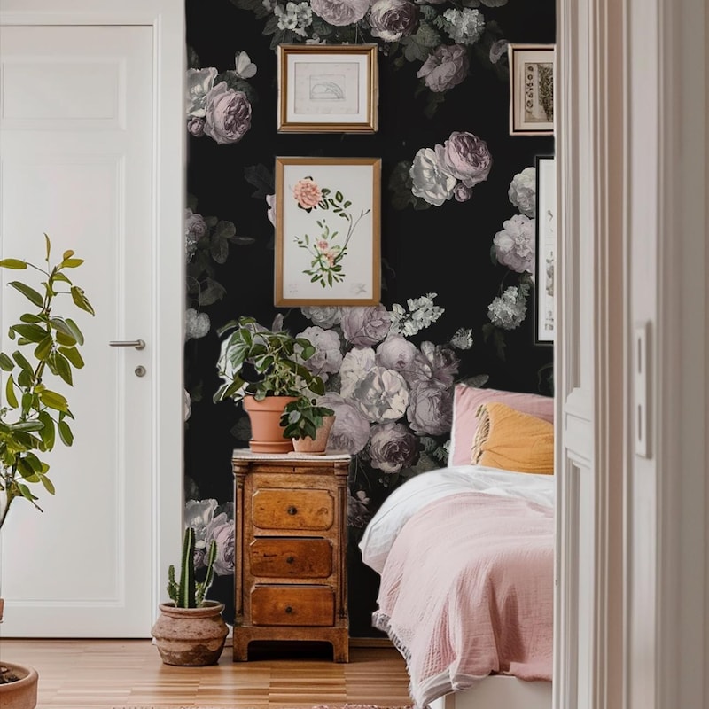 Dutch Floral Wallpaper - Etsy