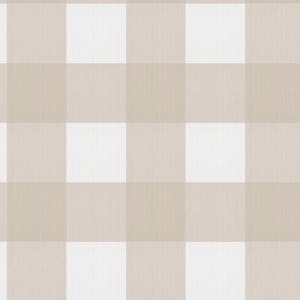 Small Buffalo Check (4 Inch) // Bisque Removable Peel 'n Stick or ...