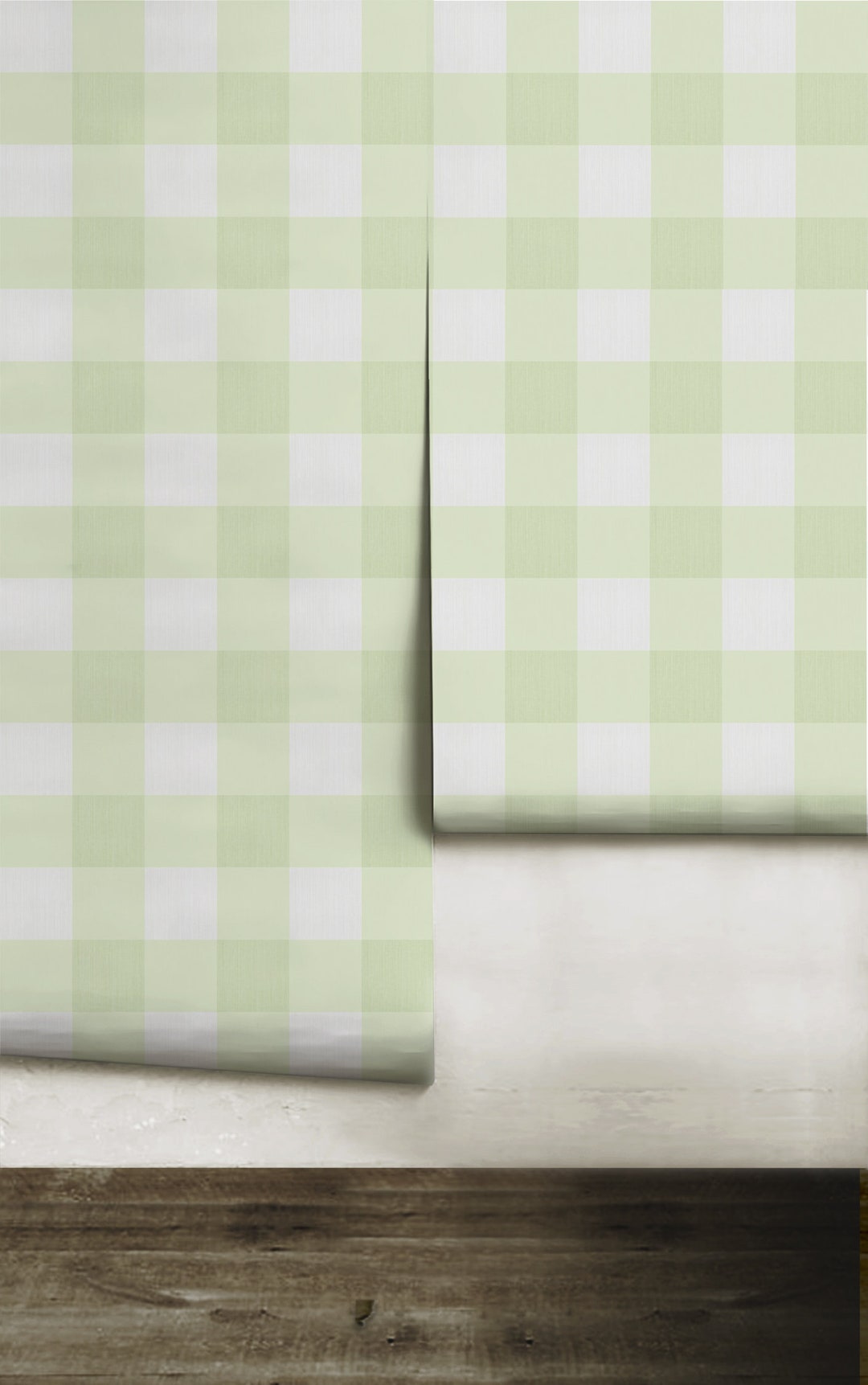 Small Buffalo Check (4 Inch) // Honeydew Removable Peel 'n Stick ...