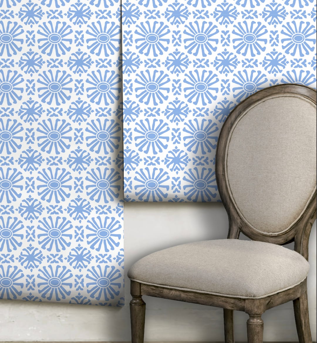 Cusco Mini | Clear Blue | Peel 'n Stick or Traditional Wallpaper ...