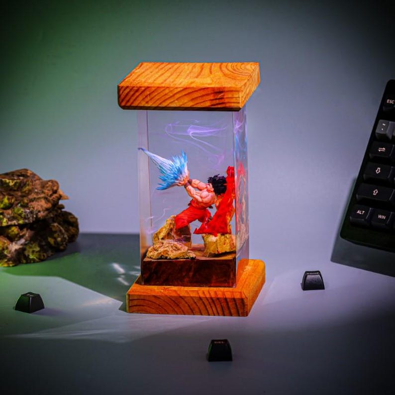 Son Goku Dragon Ball Resin Epoxy Lamp, Anime Night Light, DBZ LED Lamp ...