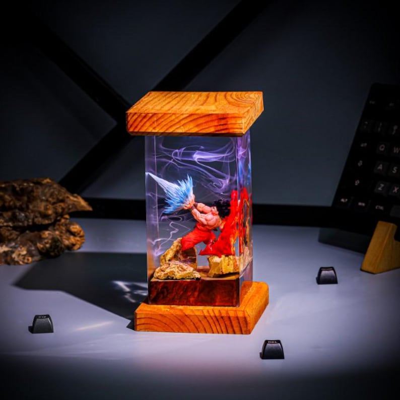 Son Goku Dragon Ball Resin Epoxy Lamp, Anime Night Light, DBZ LED Lamp ...